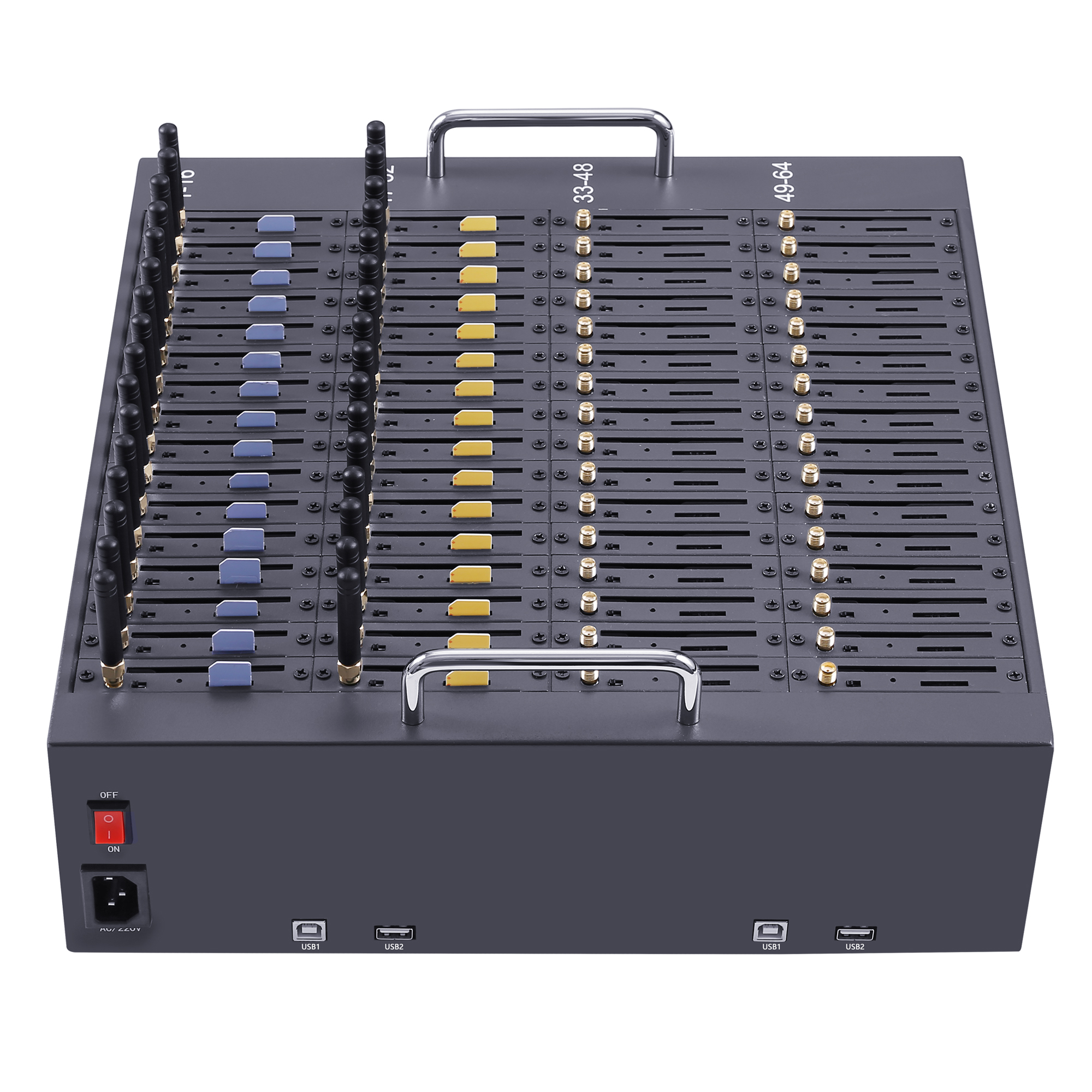 4G LTE 64 port bulk sms modem pool, for USA 4G network